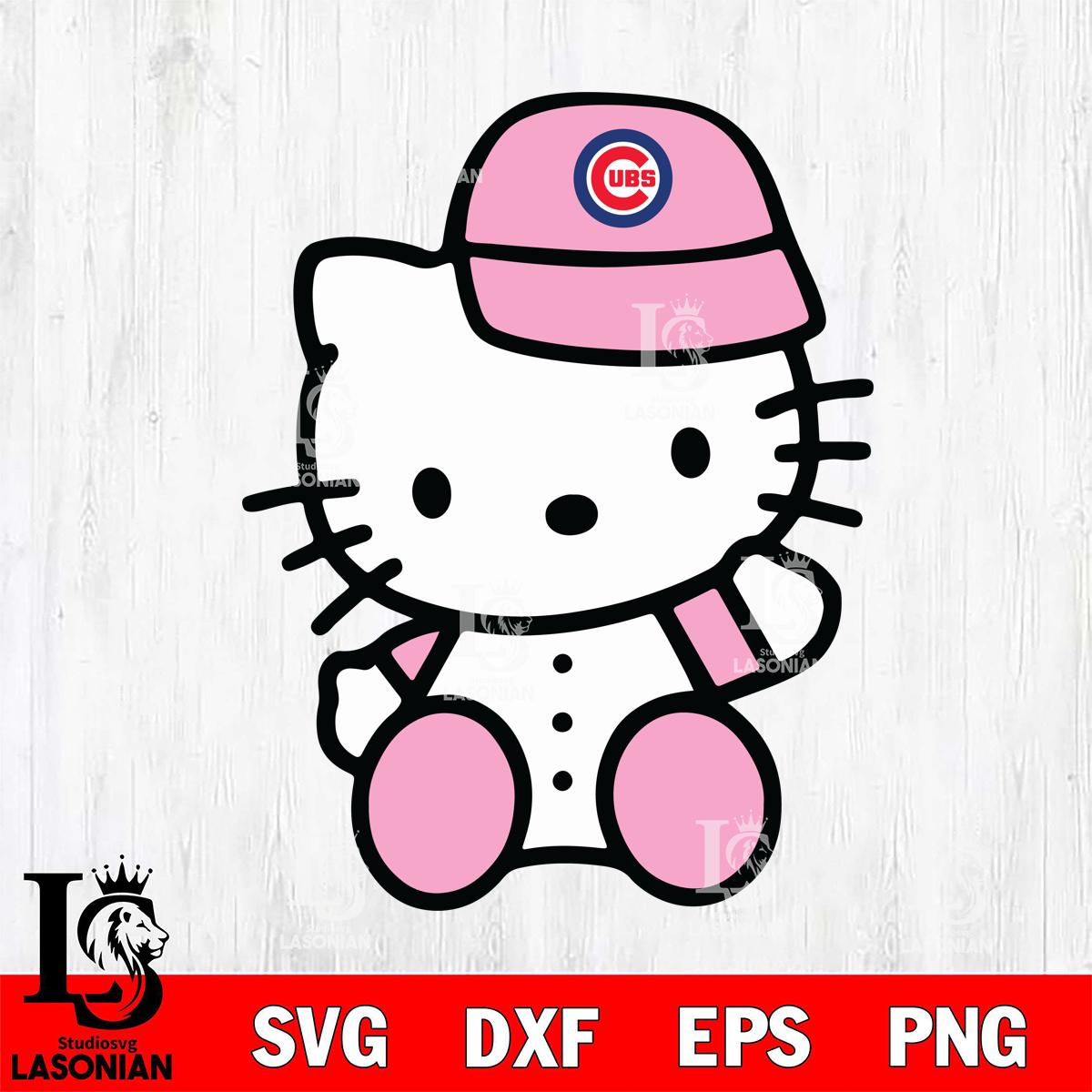 Chicago Cubs Hello Kitty Pink Baseball 5 – lasoniansvg