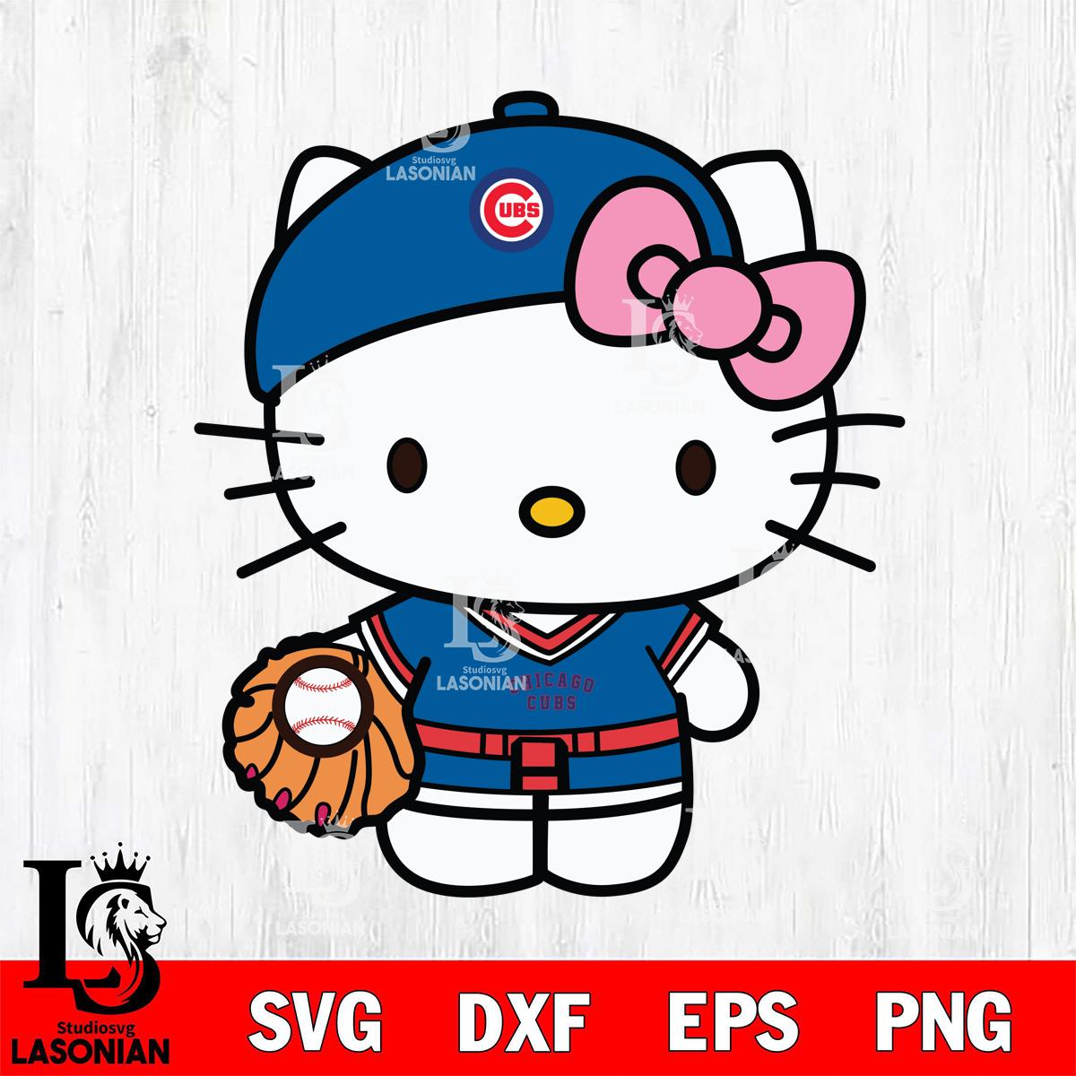 Chicago Cubs Hello Kitty Pink Cute – lasoniansvg