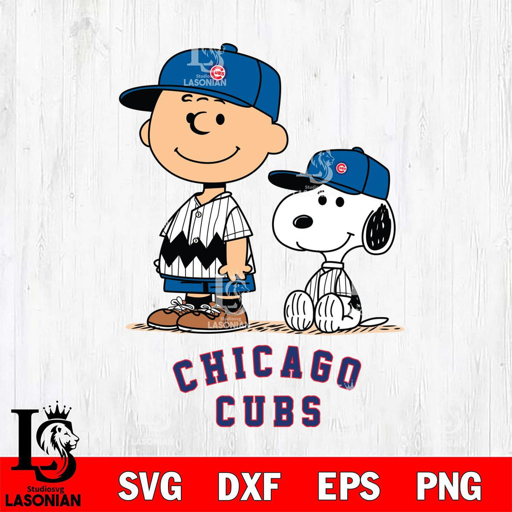 Chicago Cubs Snoopy and Charlie brown Smile Sport – lasoniansvg