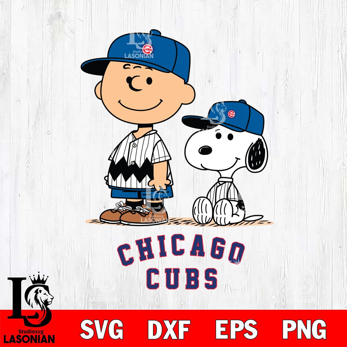 Chicago Cubs Snoopy and Charlie brown Smile Sport – lasoniansvg