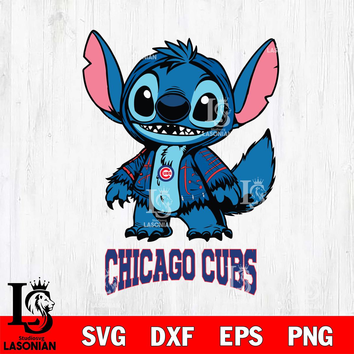 Chicago Cubs Stitch Halloween – lasoniansvg