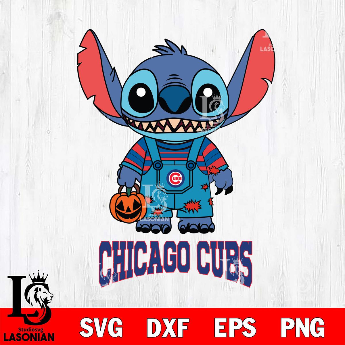 Chicago Cubs Stitch Horror Halloween – lasoniansvg