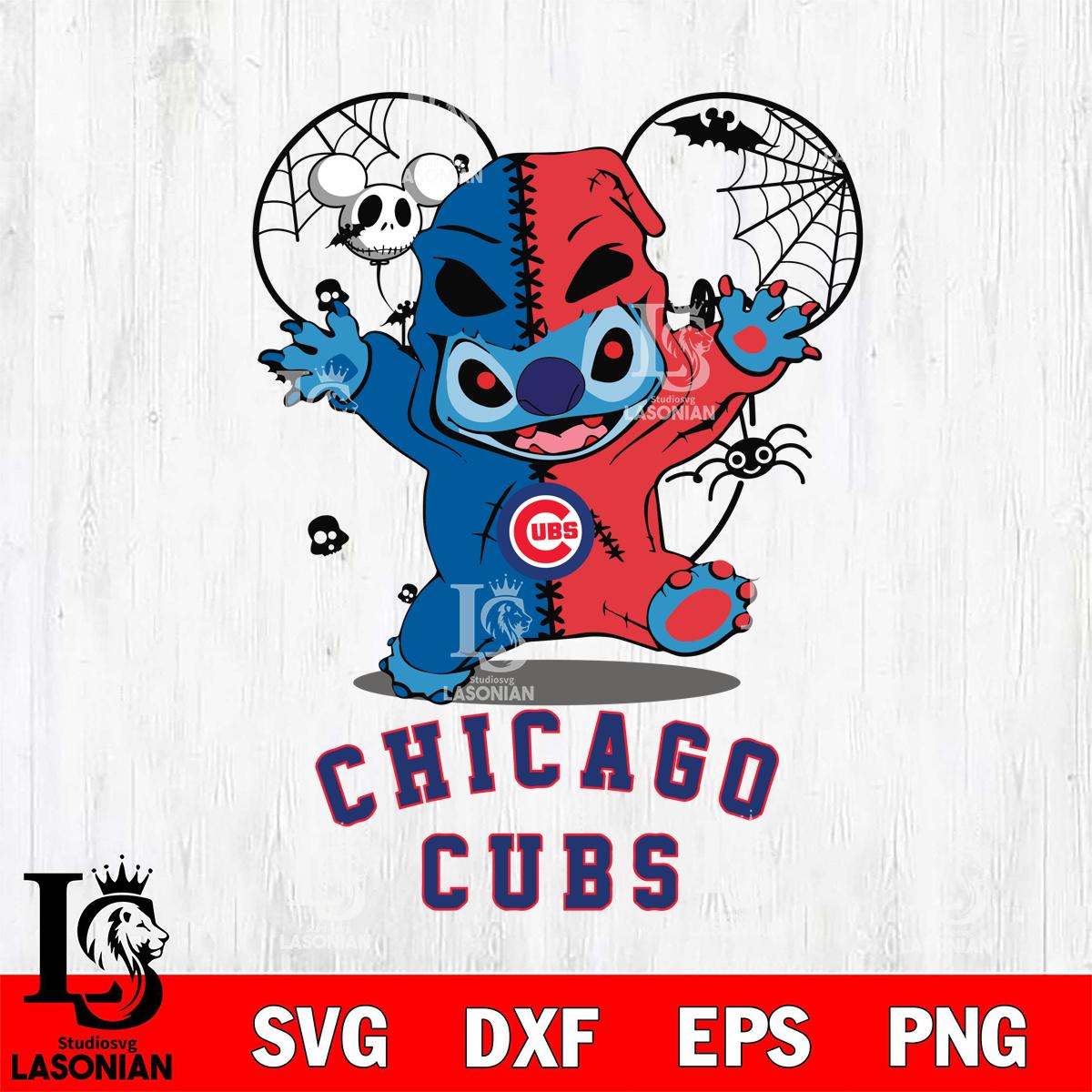 Chicago Cubs Stitch Horror Halloween 2 – lasoniansvg