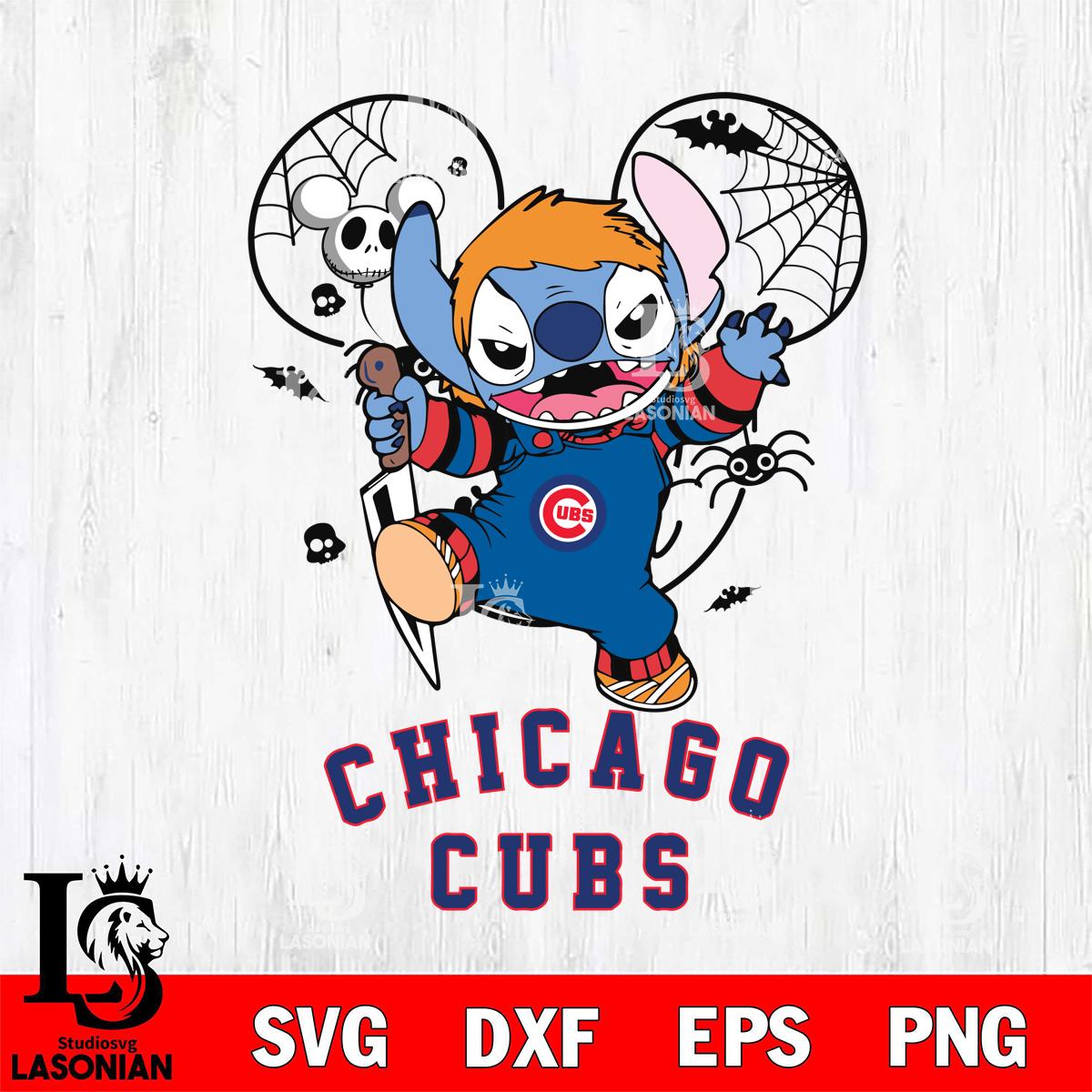 Chicago Cubs Stitch Michael Halloween – lasoniansvg