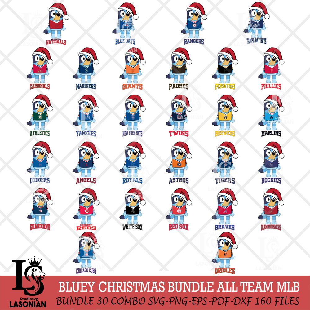 Christmas Bluey Sport MLB – lasoniansvg