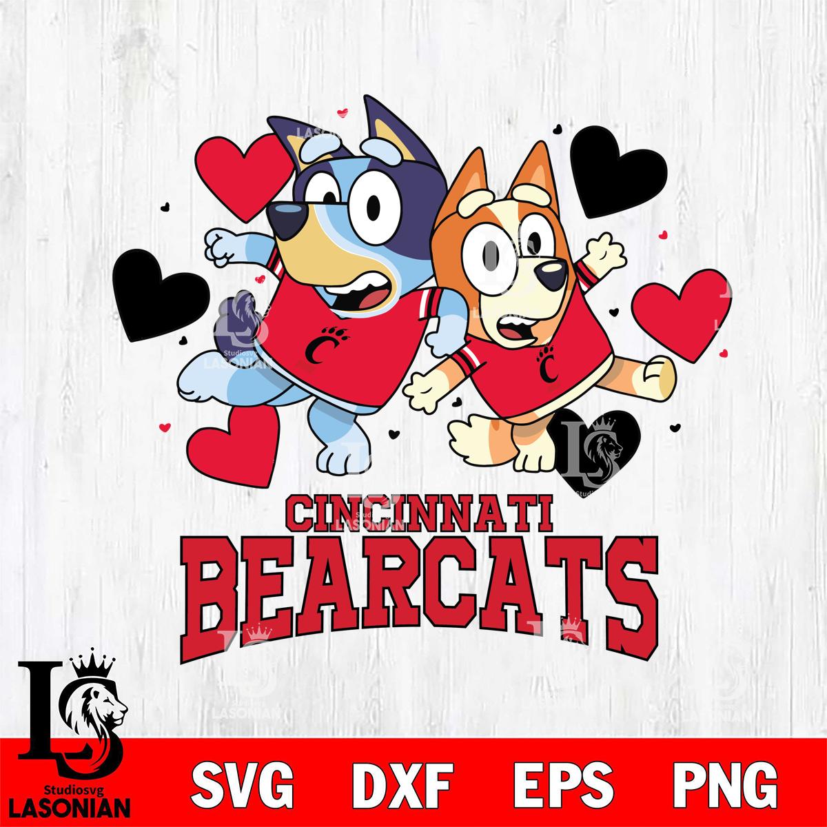 Cincinnati Bearcats Bluey & Bingo 10 – lasoniansvg