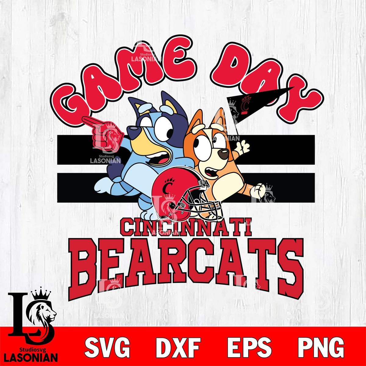 Cincinnati Bearcats Bluey & Bingo 9 – lasoniansvg