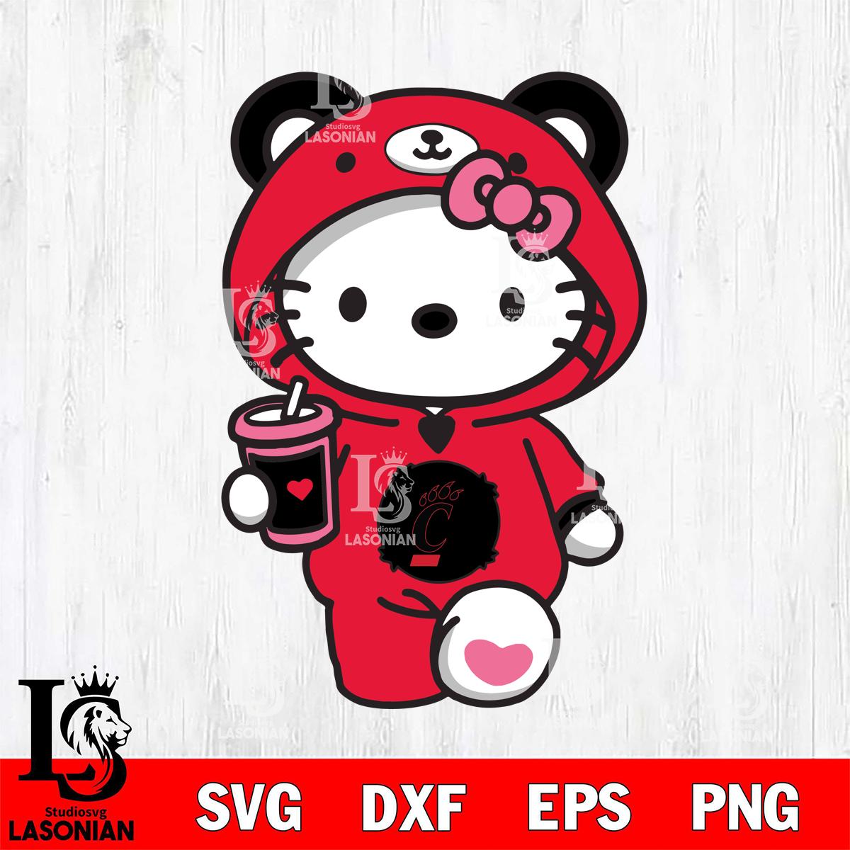 Cincinnati Bearcats Cute Hello Kitty – lasoniansvg