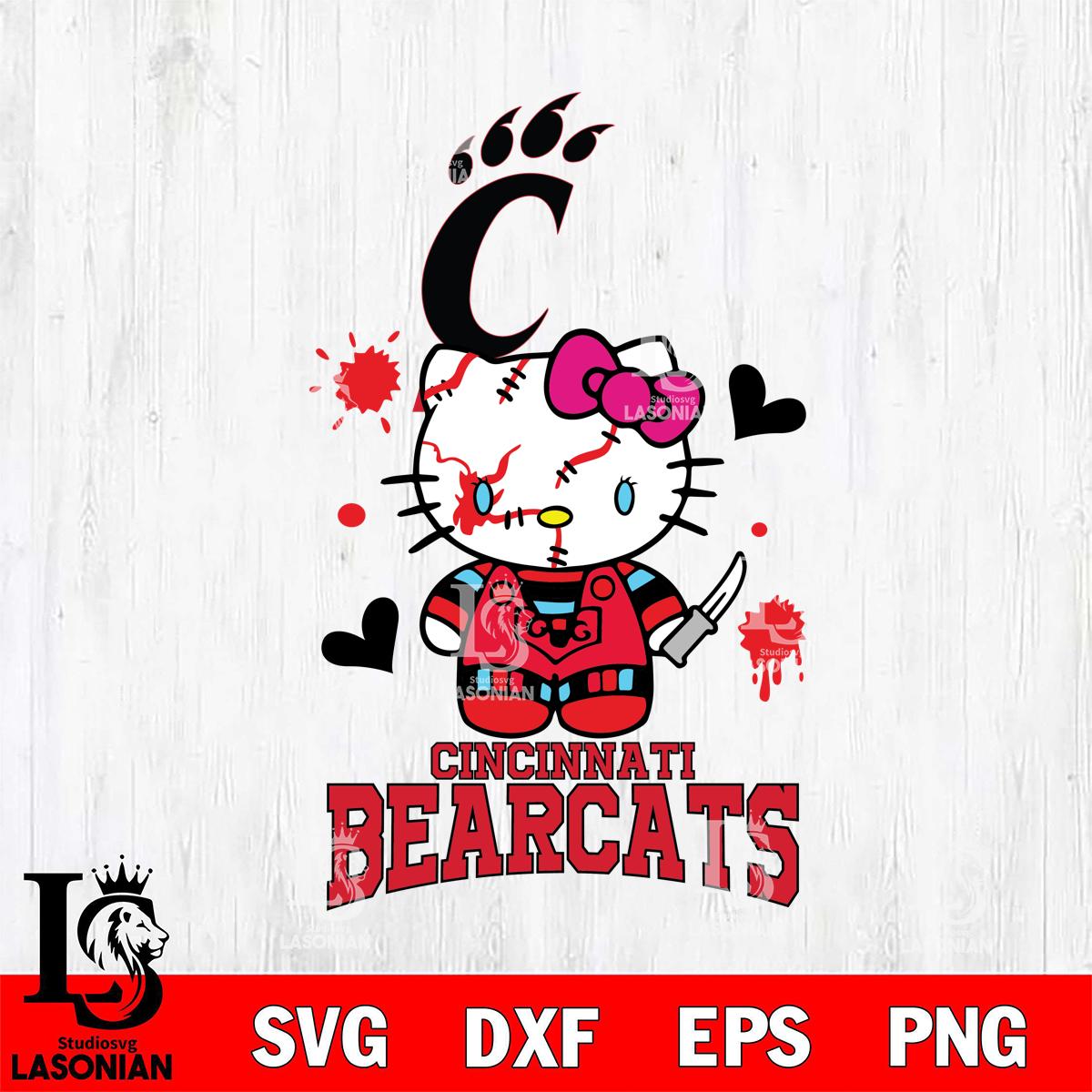 Cincinnati Bearcats Hello Kitty Horror 2 – lasoniansvg