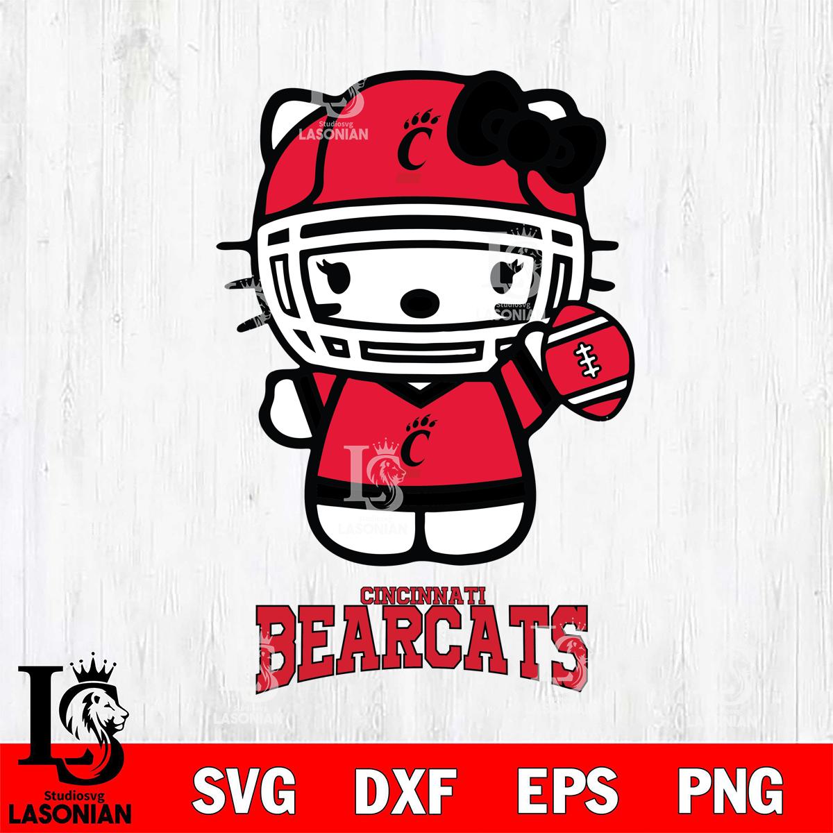 Cincinnati Bearcats Hello Kitty NCAA 1 – lasoniansvg