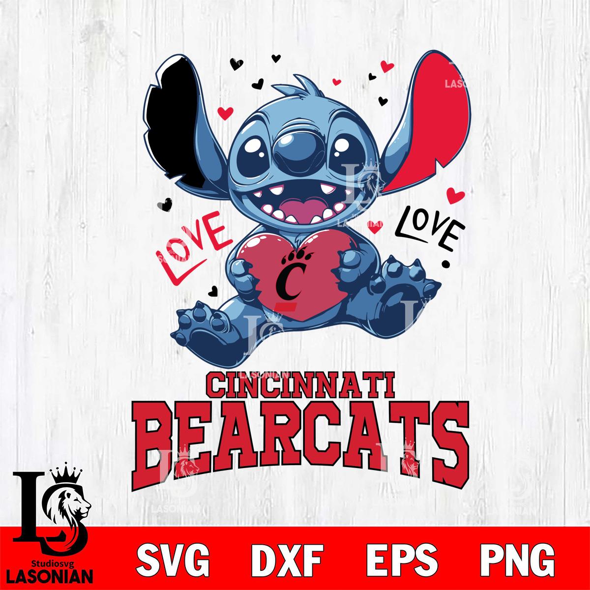 Cincinnati Bearcats Love Stitch – lasoniansvg