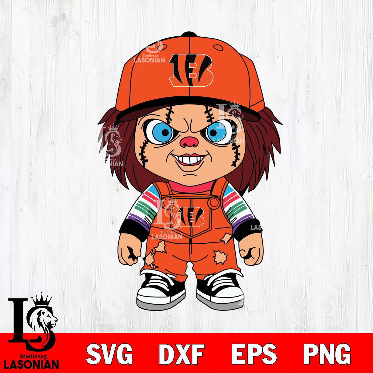 Cincinnati Bengals Chucky Football Horror Halloween – lasoniansvg