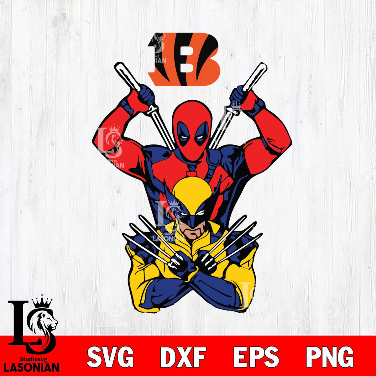 Cincinnati Bengals Deadpool Wolverine 2 – lasoniansvg