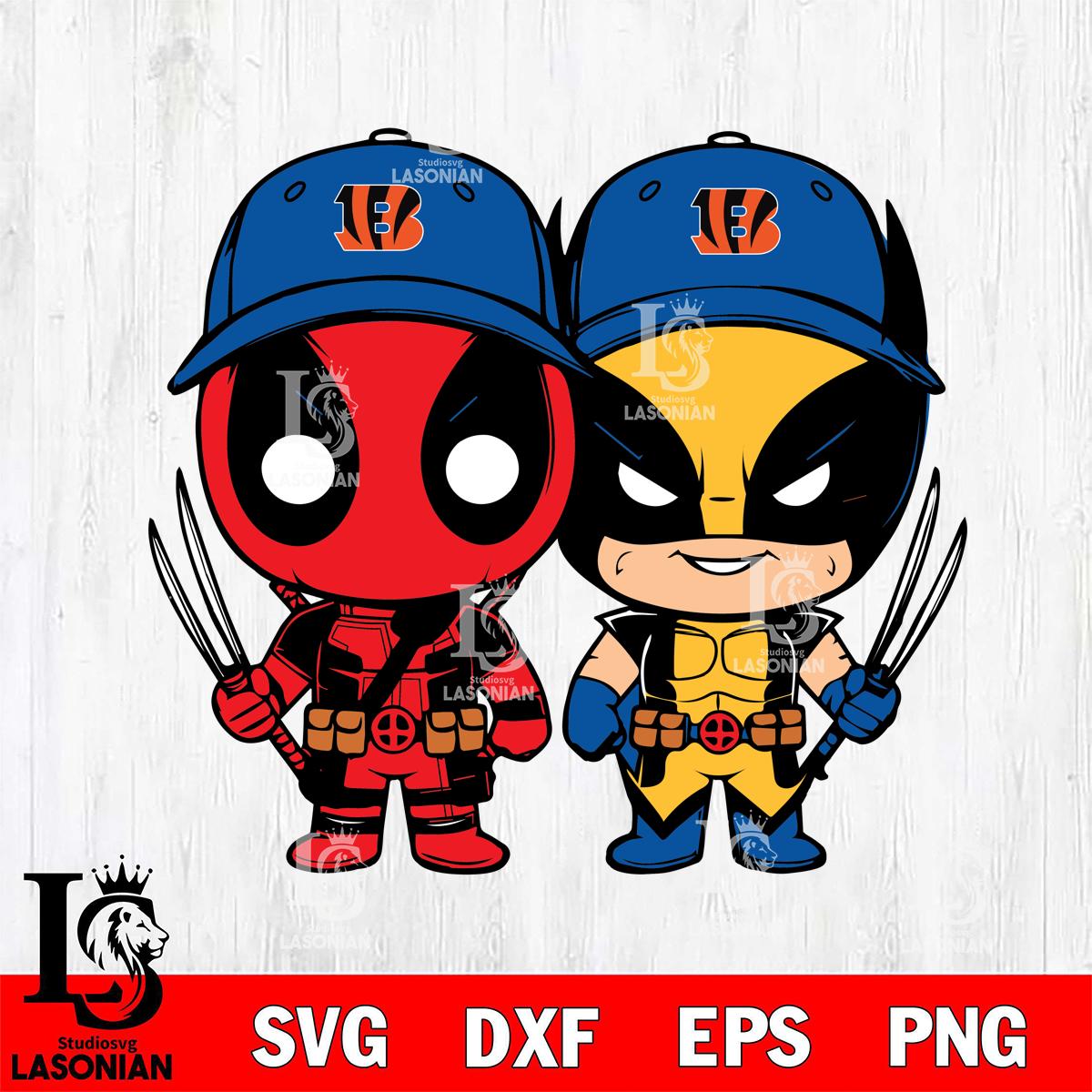Cincinnati Bengals Deadpool Wolverine 3 – lasoniansvg