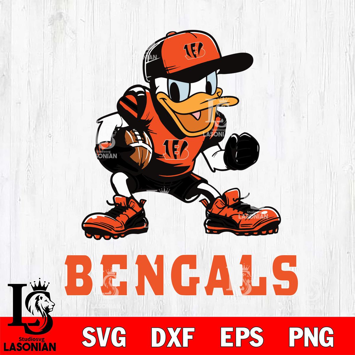 Cincinnati Bengals Donal Duck Disney – lasoniansvg