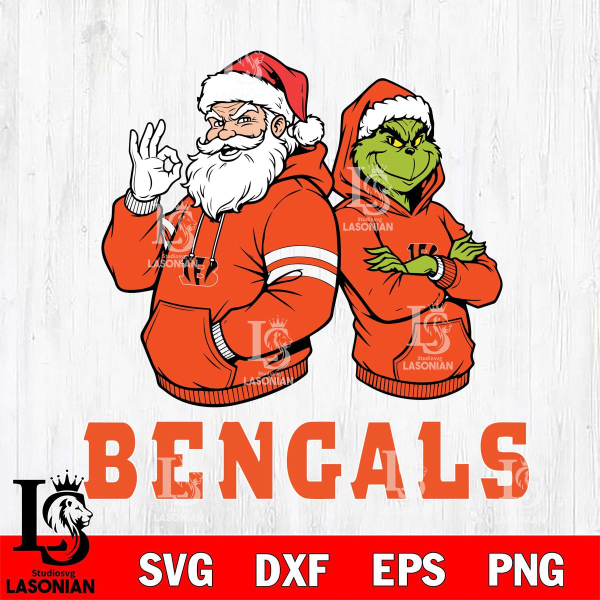 Cincinnati Bengals Grinch and Satan Football – lasoniansvg