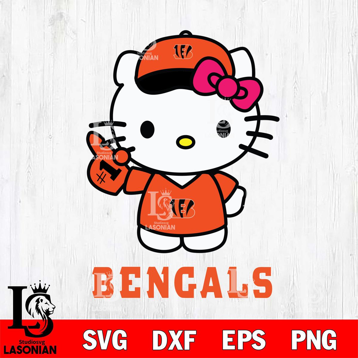 Cincinnati Bengals Hello Kitty Best Fan – lasoniansvg