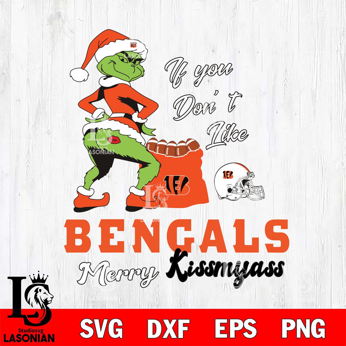 Cincinnati Bengals Merry kissmyass grinch – lasoniansvg