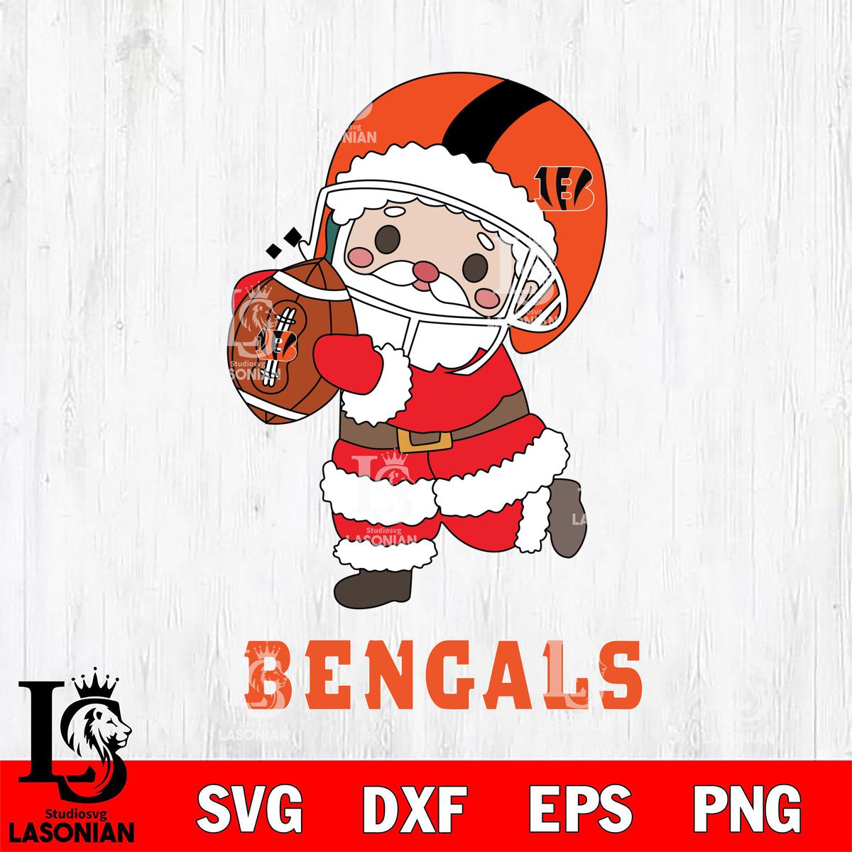 Cincinnati Bengals Santa Claus Cute – lasoniansvg