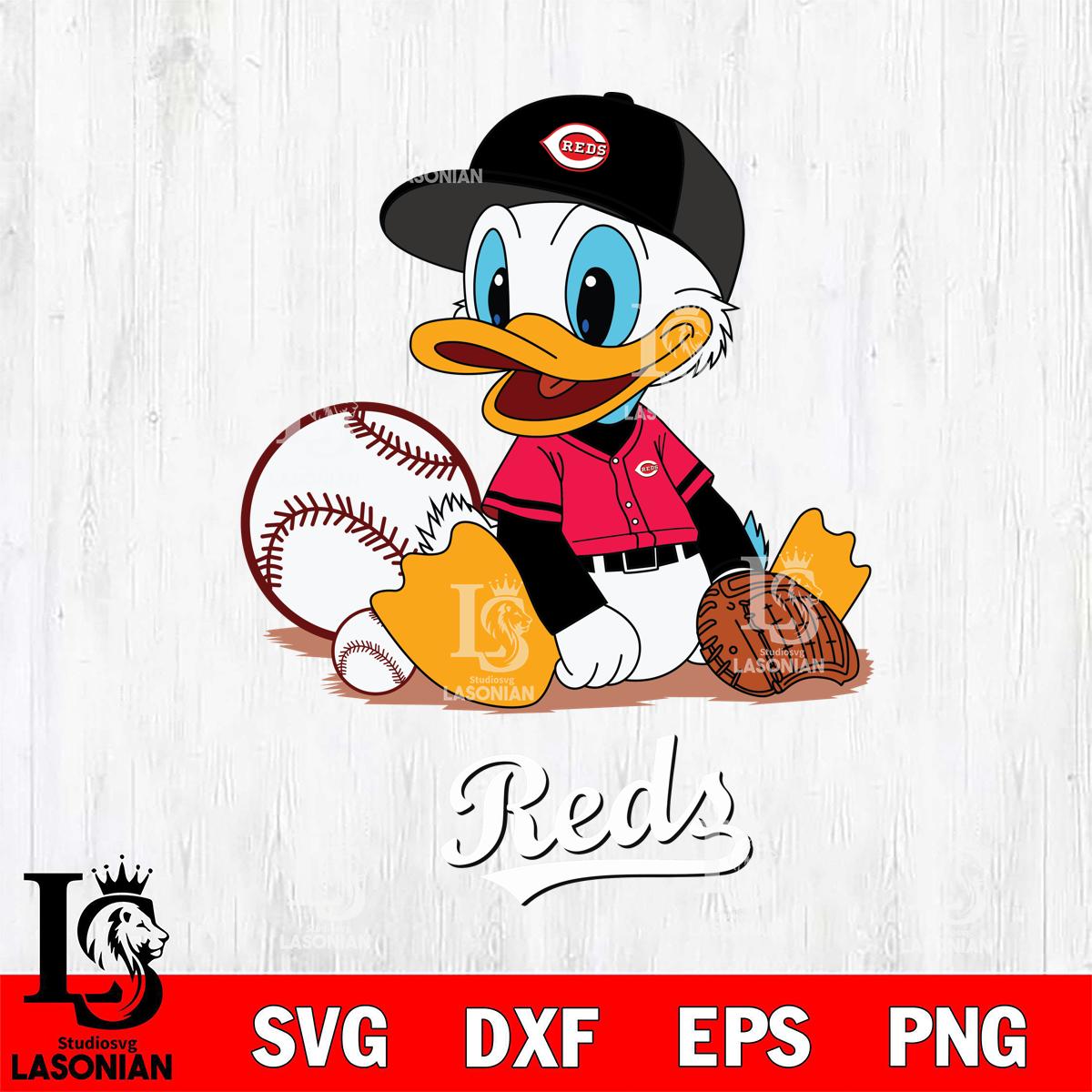 Cincinnati Reds Donald Duck Baseball Sport – lasoniansvg