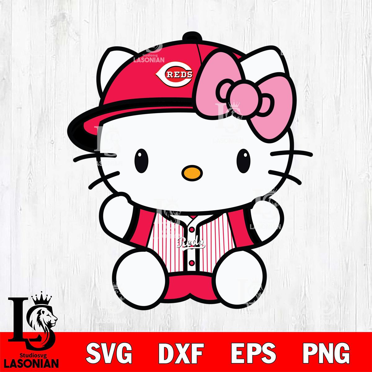 Cincinnati Reds Pink Hello Kitty Baby – lasoniansvg