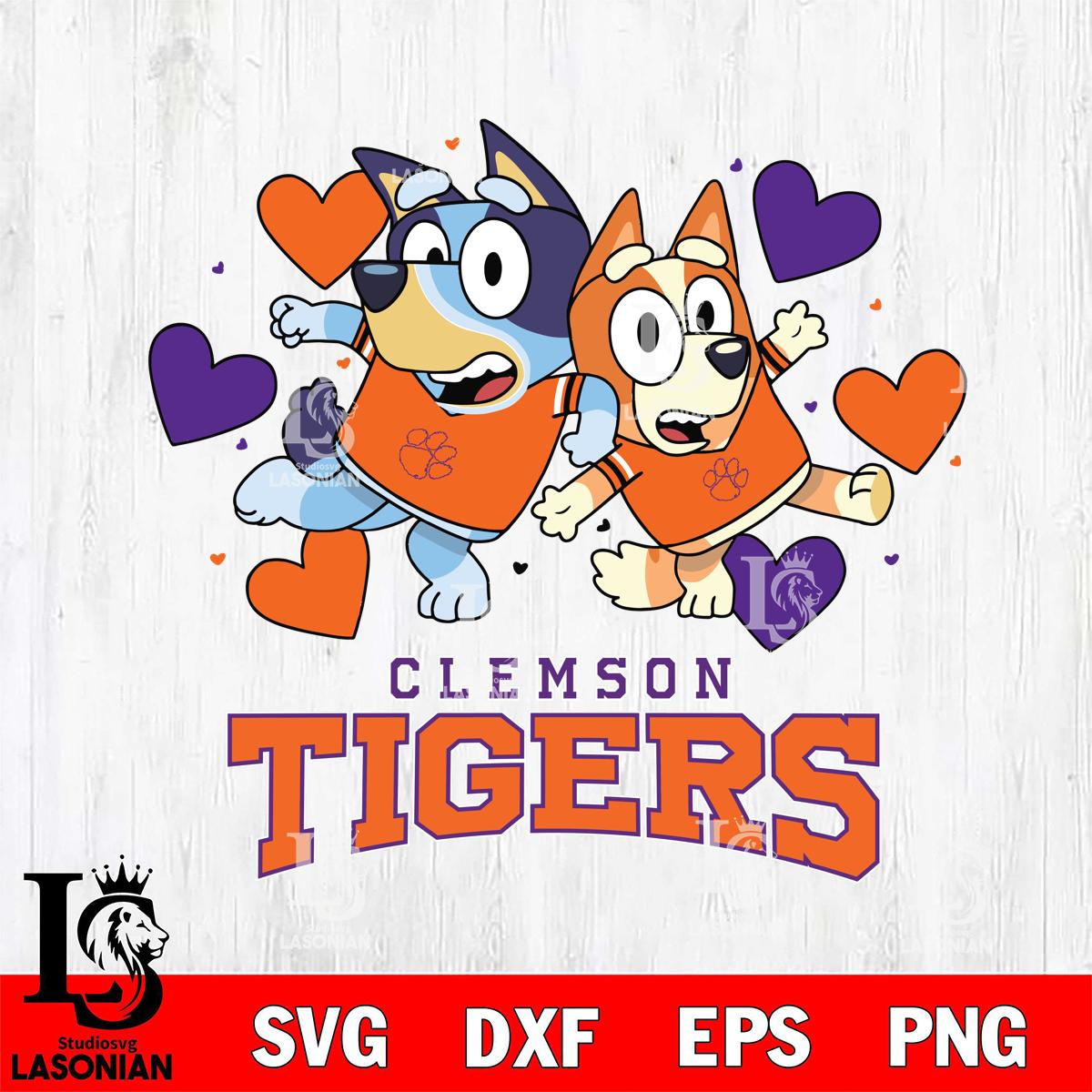 Clemson Tigers Bluey & Bingo 10 – lasoniansvg