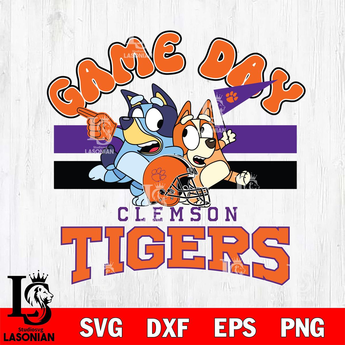 Clemson Tigers Bluey & Bingo 9 – lasoniansvg