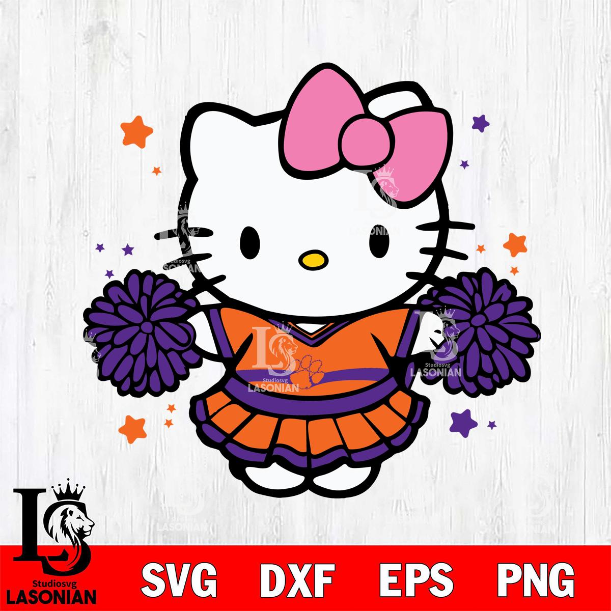 Clemson Tigers Hello Kitty Cheerleader 10 – lasoniansvg