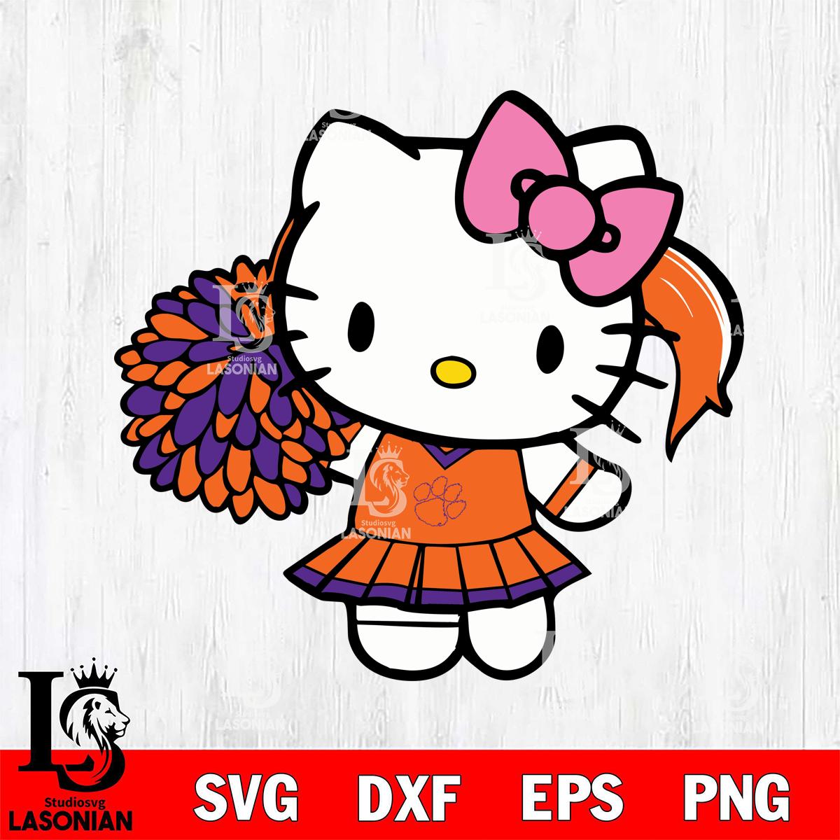Clemson Tigers Hello Kitty Cheerleader 12 – lasoniansvg