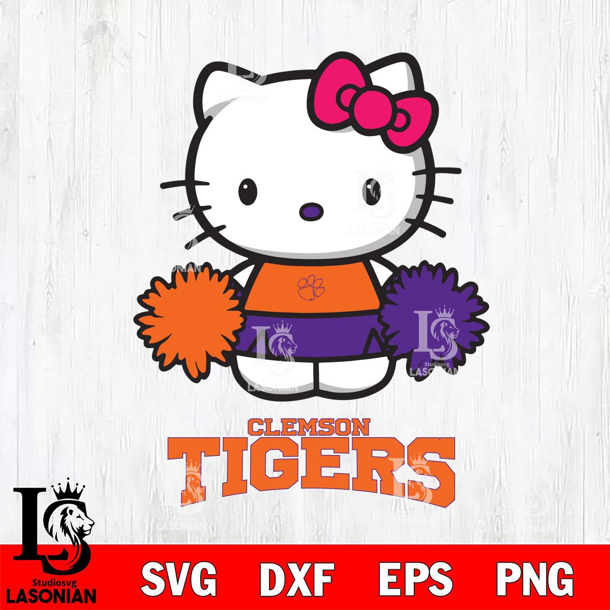 Clemson Tigers Hello Kitty Cheerleader 2 – lasoniansvg