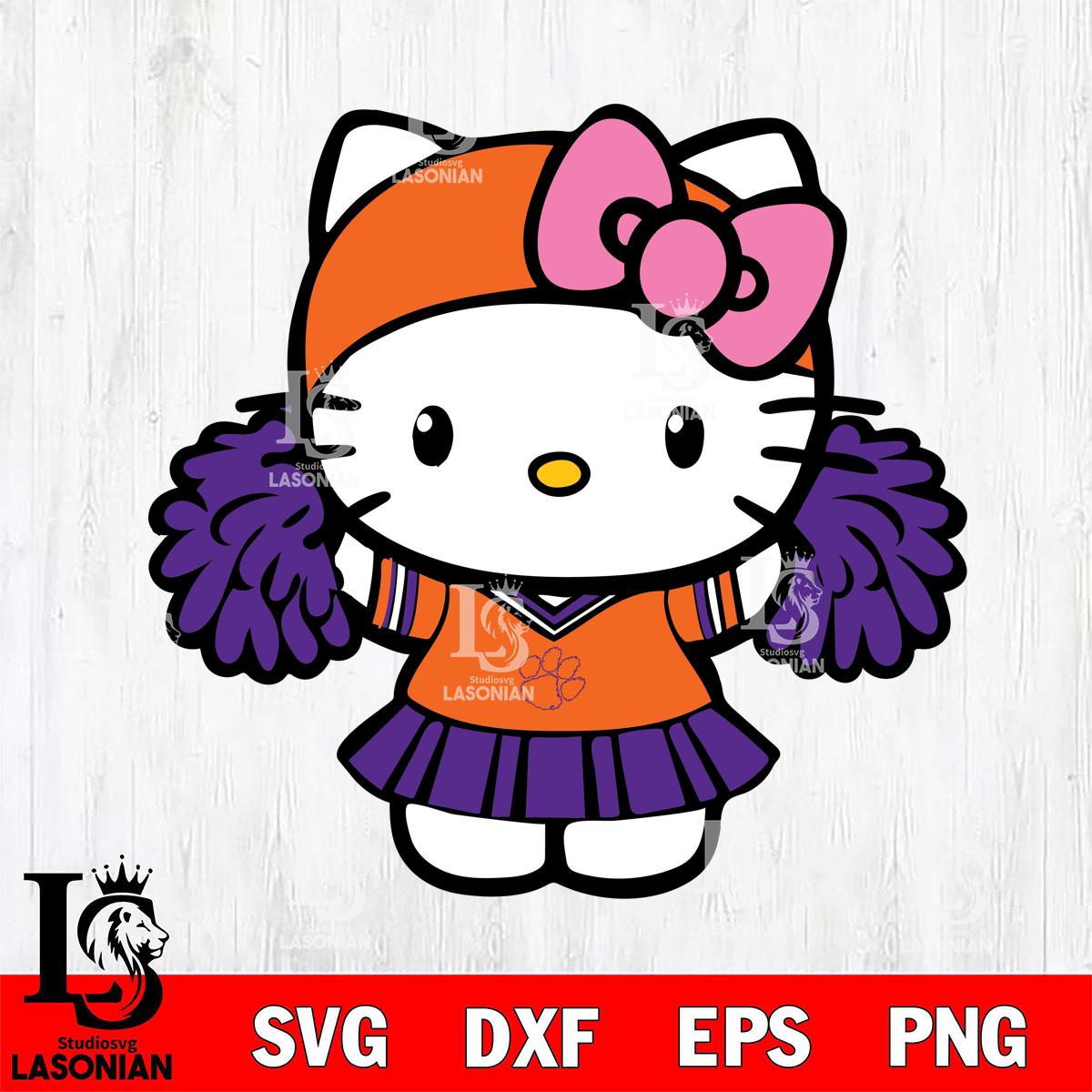 Clemson Tigers Hello Kitty Cheerleader 5 – lasoniansvg
