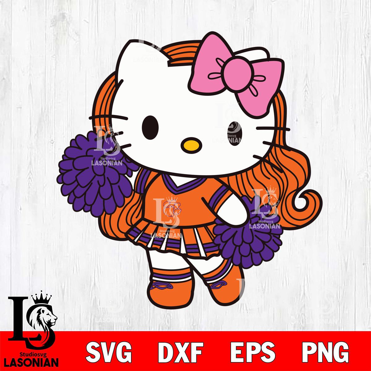 Clemson Tigers Hello Kitty Cheerleader 7 – lasoniansvg