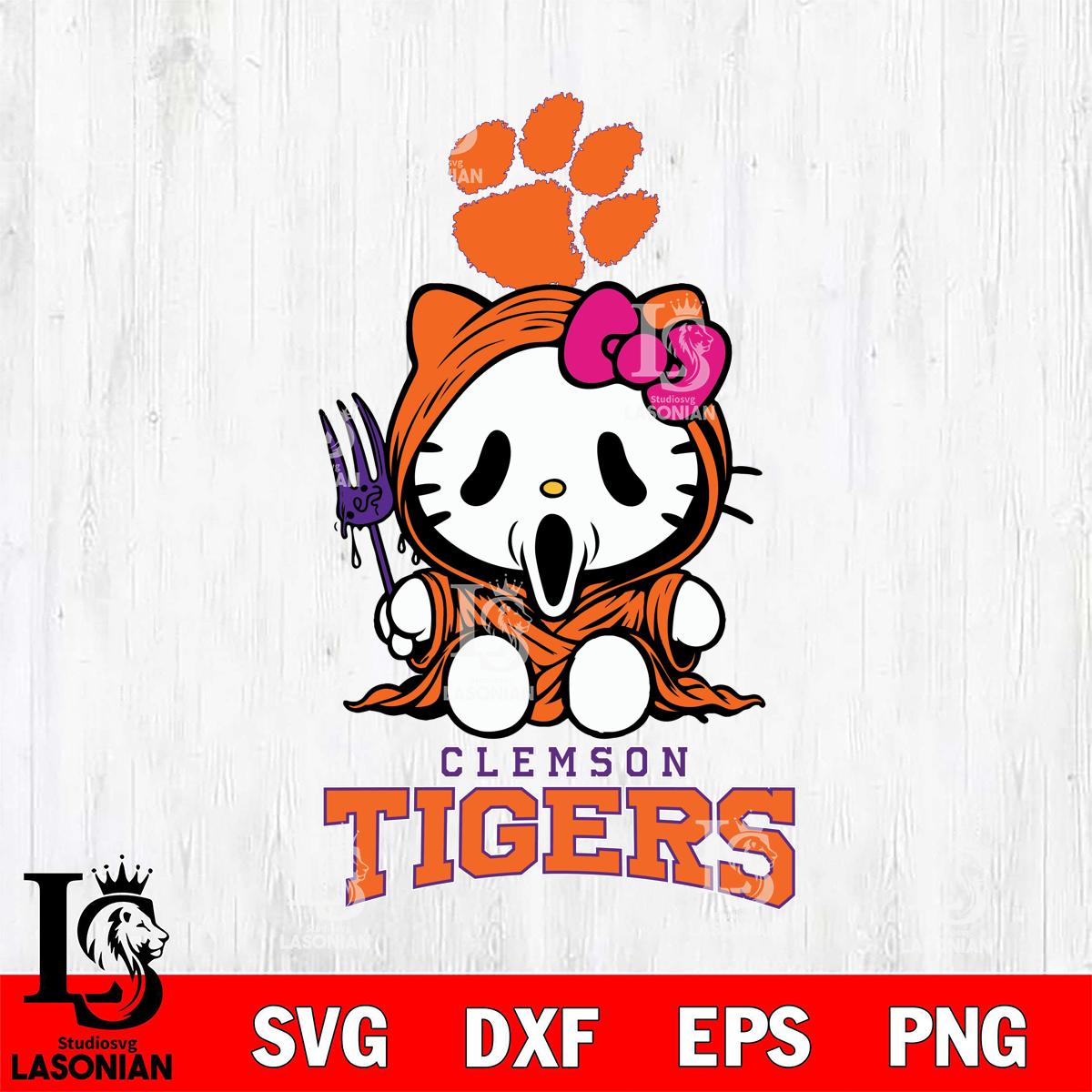 Clemson Tigers Hello Kitty Horror 4 – lasoniansvg