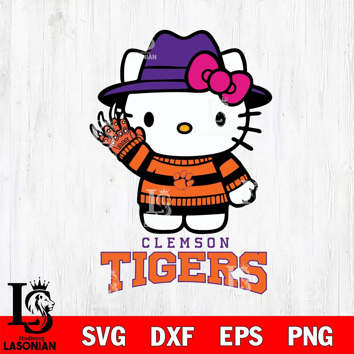 Clemson Tigers Hello Kitty Horror 6 – lasoniansvg