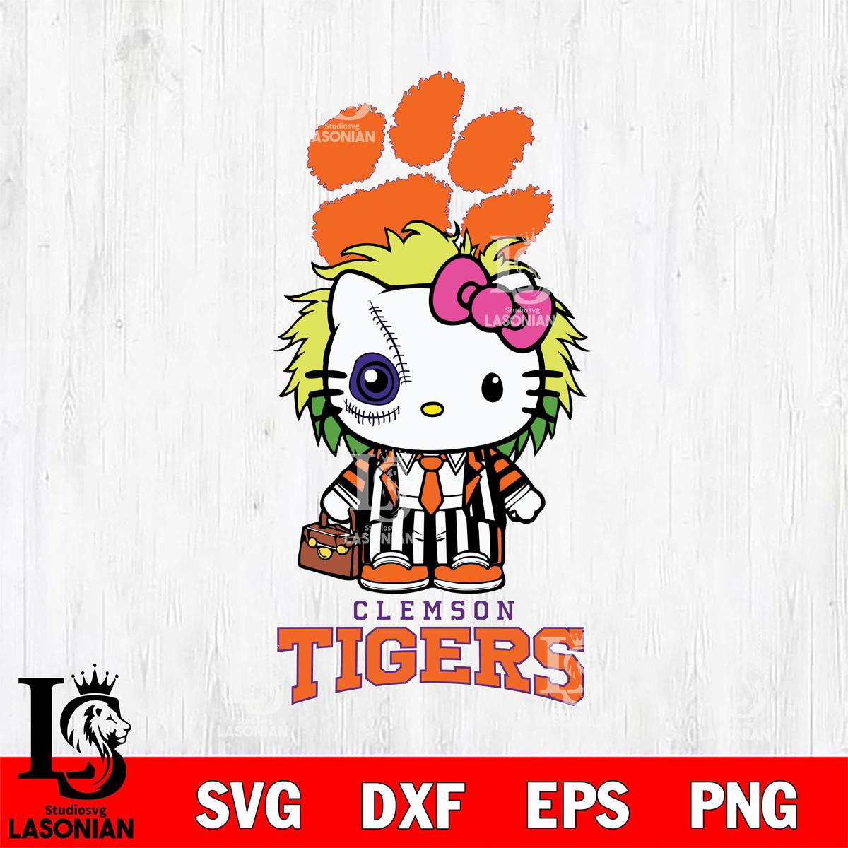 Clemson Tigers Hello Kitty Horror 8 – lasoniansvg