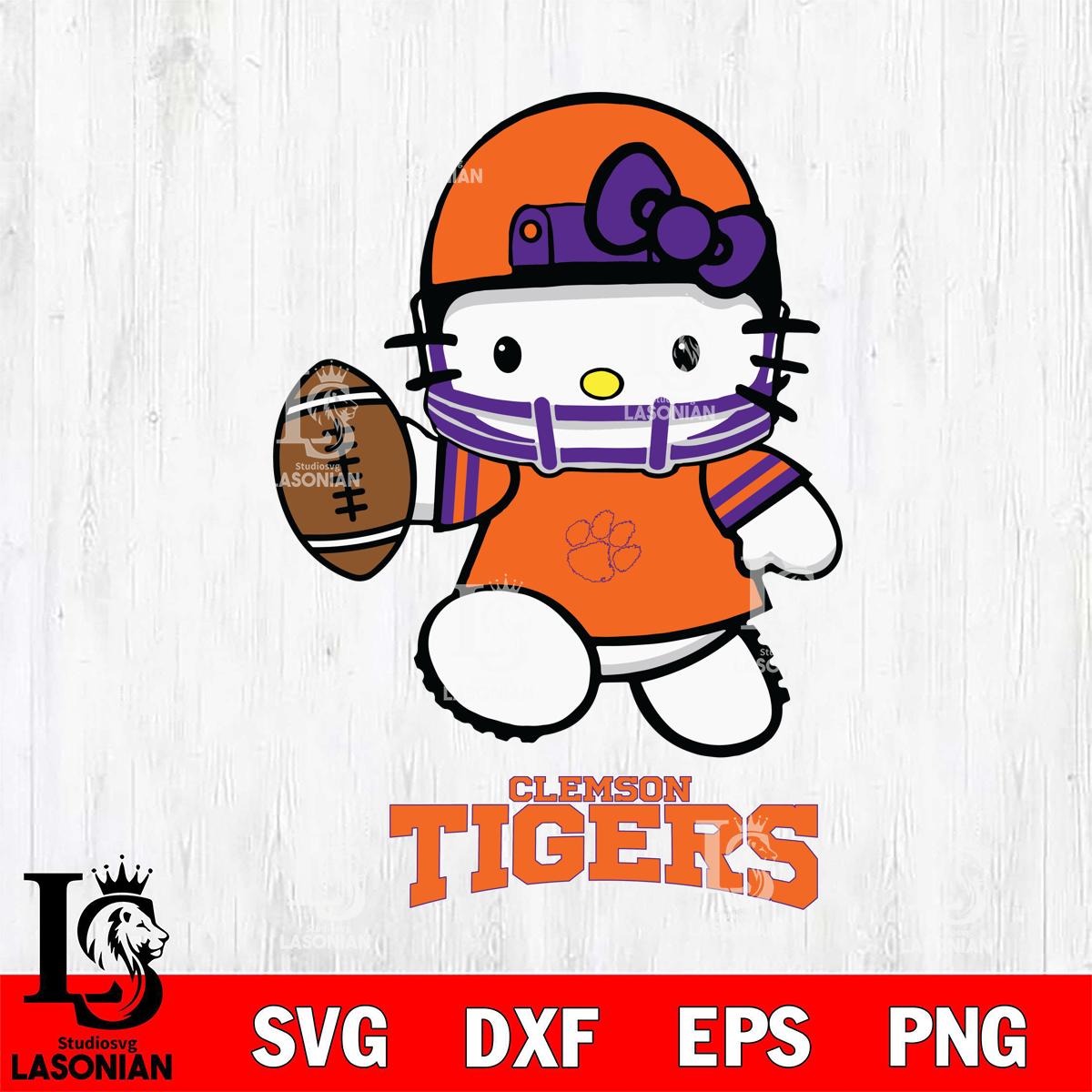 Clemson Tigers Hello Kitty NCAA 4 – lasoniansvg