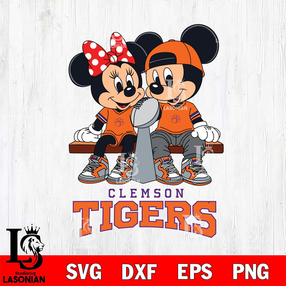 Clemson Tigers Mickey And Minnie Football Champions – lasoniansvg