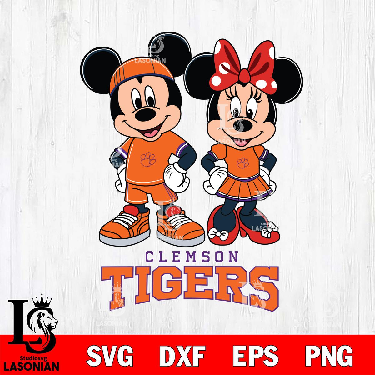Clemson Tigers Mickey And Minnie Rugby – lasoniansvg