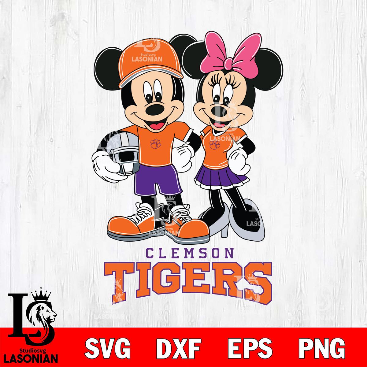 Clemson Tigers Mickey Minnie Mouse Helmet – lasoniansvg