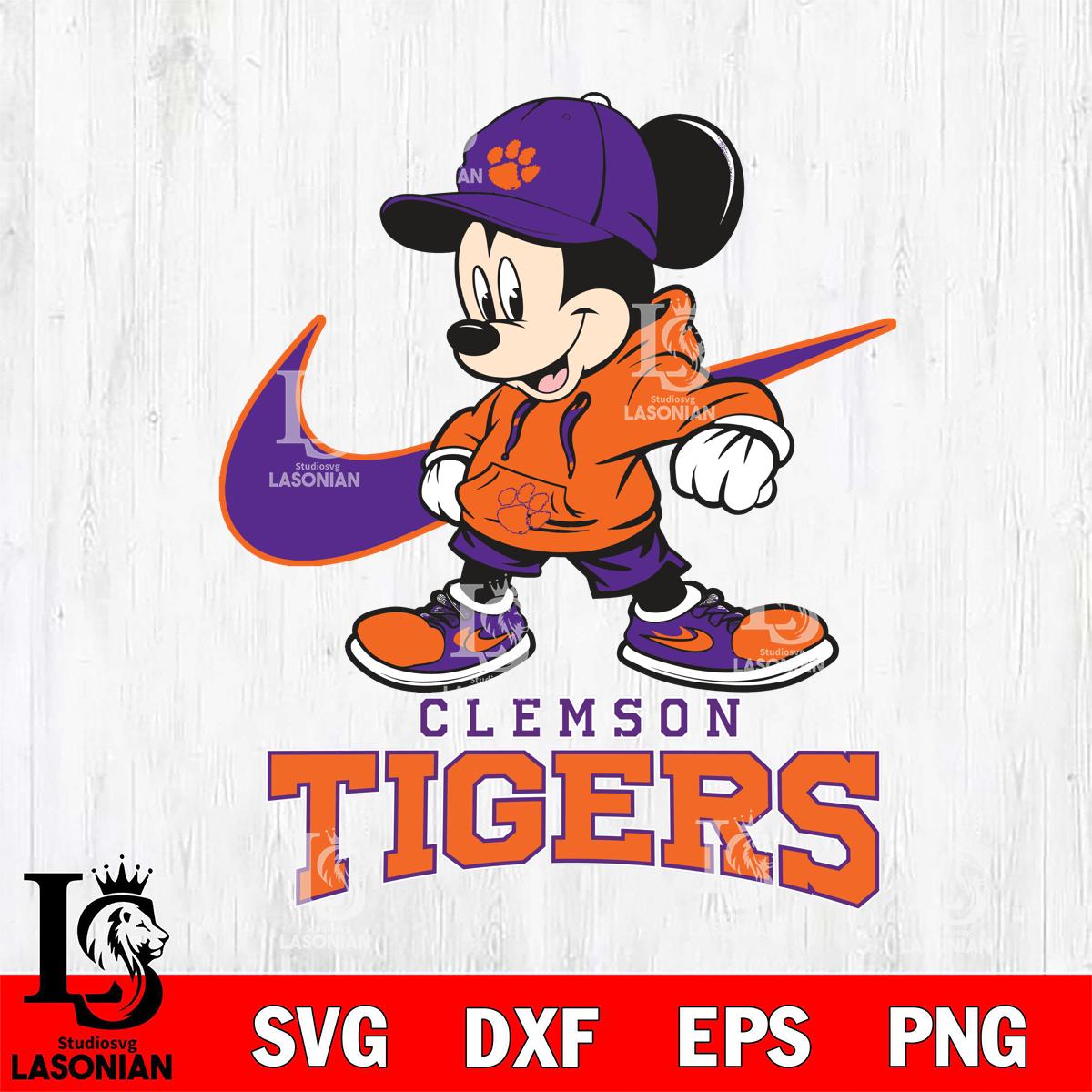 Clemson Tigers Mickey Mouse NIKE – lasoniansvg