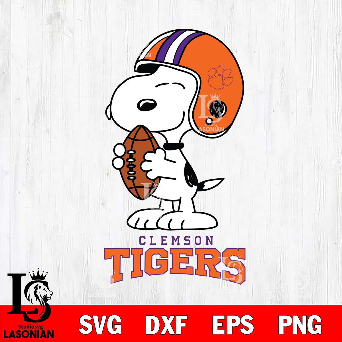 Clemson Tigers Snoopy Rugby – lasoniansvg