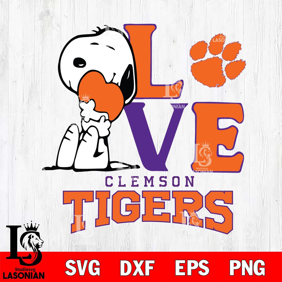Clemson Tigers Snoopy Sport 10 – lasoniansvg