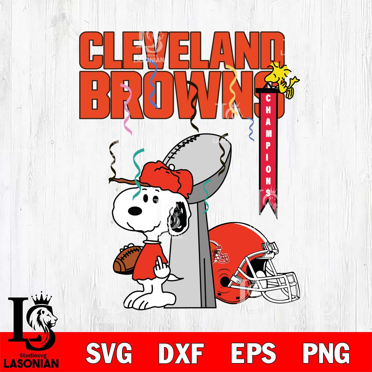 Cleveland Browns Charlie Brown and Snoopy Super Bowl – lasoniansvg