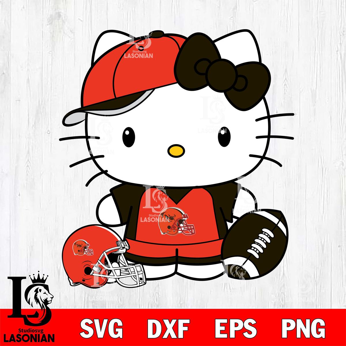 Cleveland Browns Cute Hello Kitty Football 4 – lasoniansvg