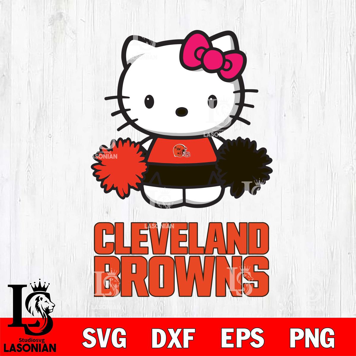 Cleveland Browns Hello Kitty Cheerleader 2 – lasoniansvg