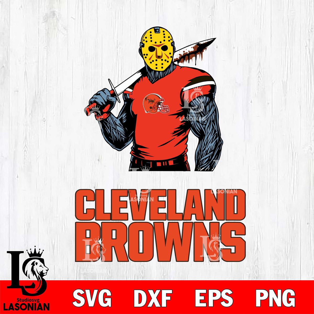 Cleveland Browns Jason Voorhees 7 – lasoniansvg