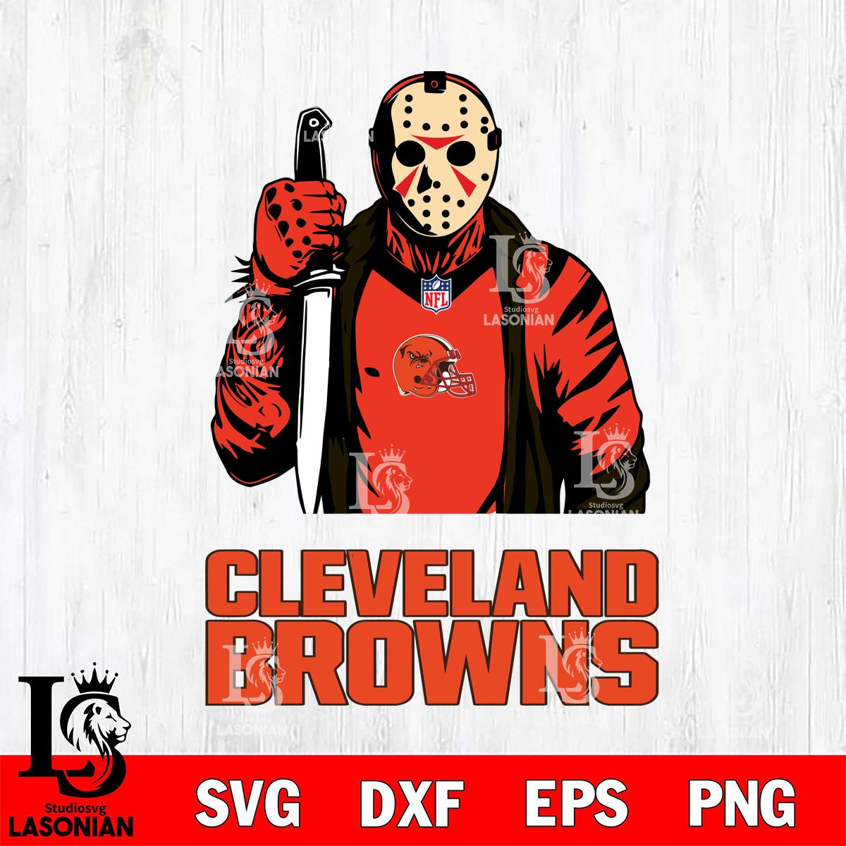 Cleveland Browns Jason Voorhees Horror 3 – lasoniansvg