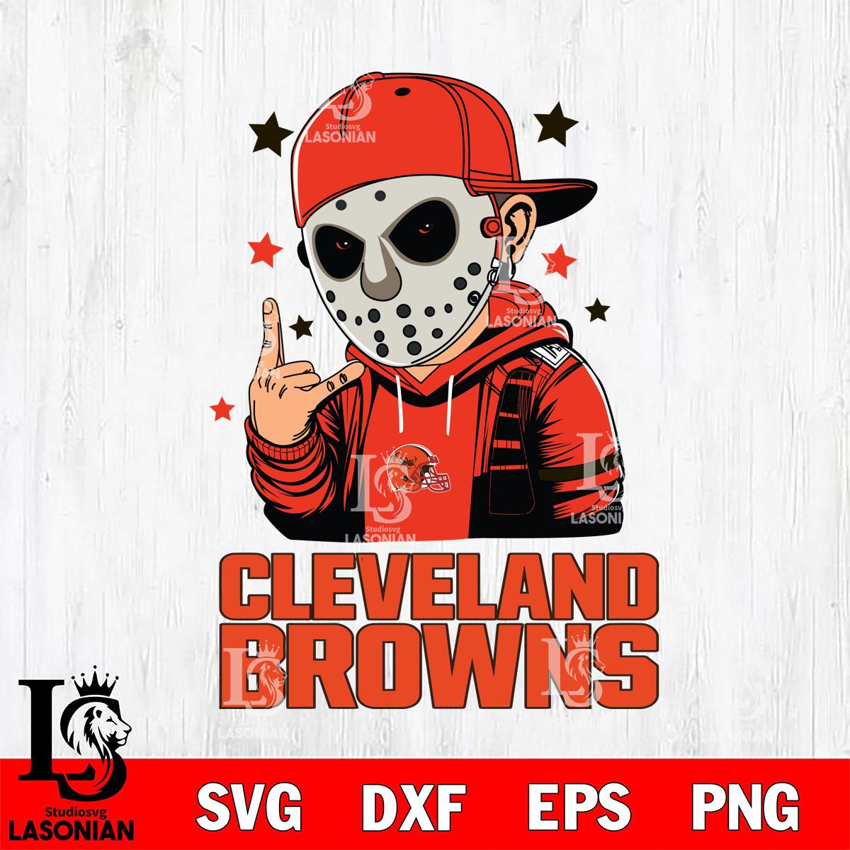 Cleveland Browns Jason Voorhees Horror 9 – lasoniansvg