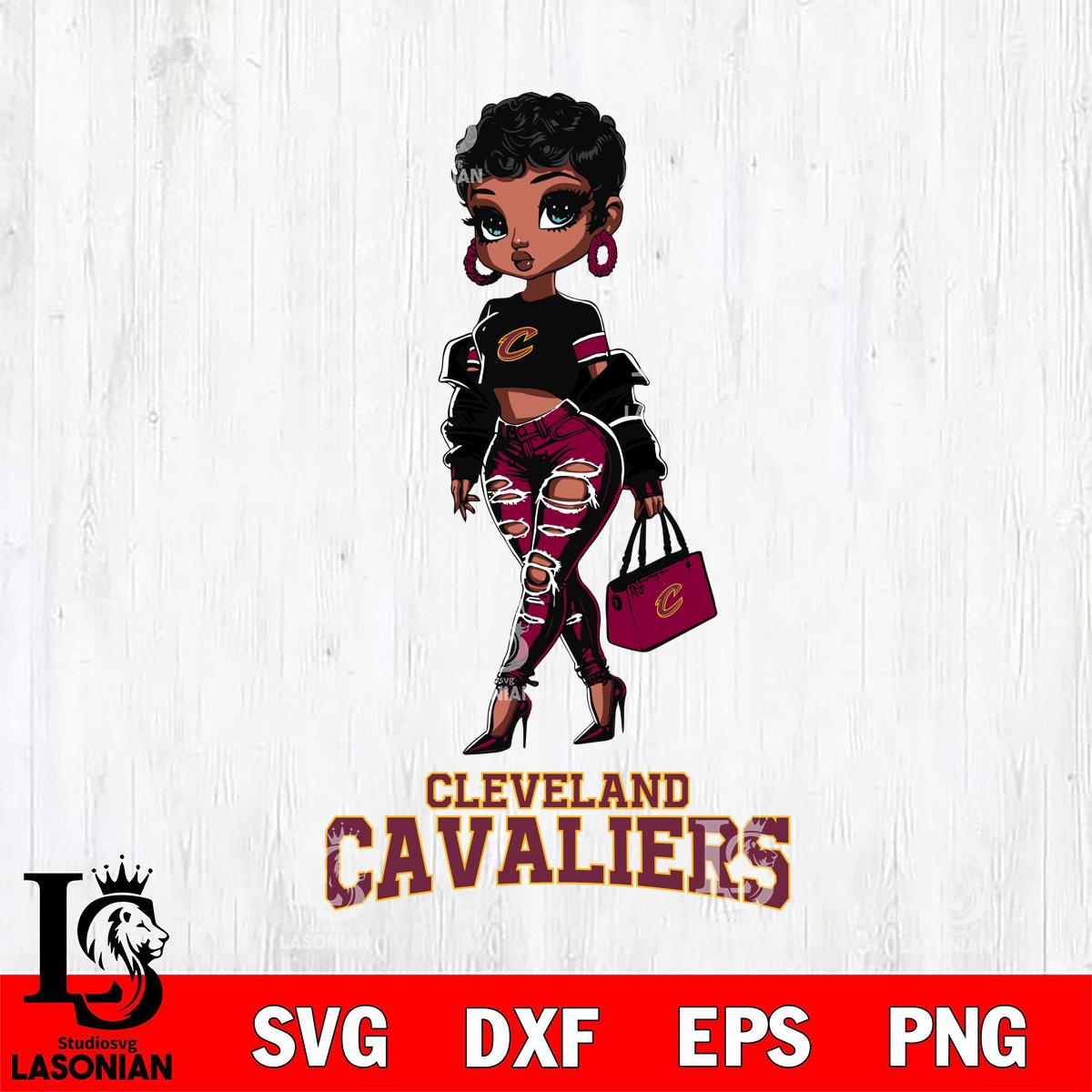Cleveland Cavaliers Beautiful Black Fan Girl – lasoniansvg