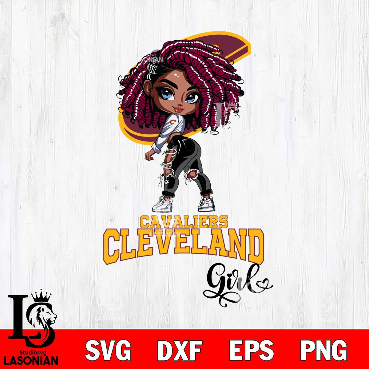 Cleveland Cavaliers Fan Girl – lasoniansvg